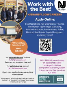 Launch Your Career with NJ TRANSIT